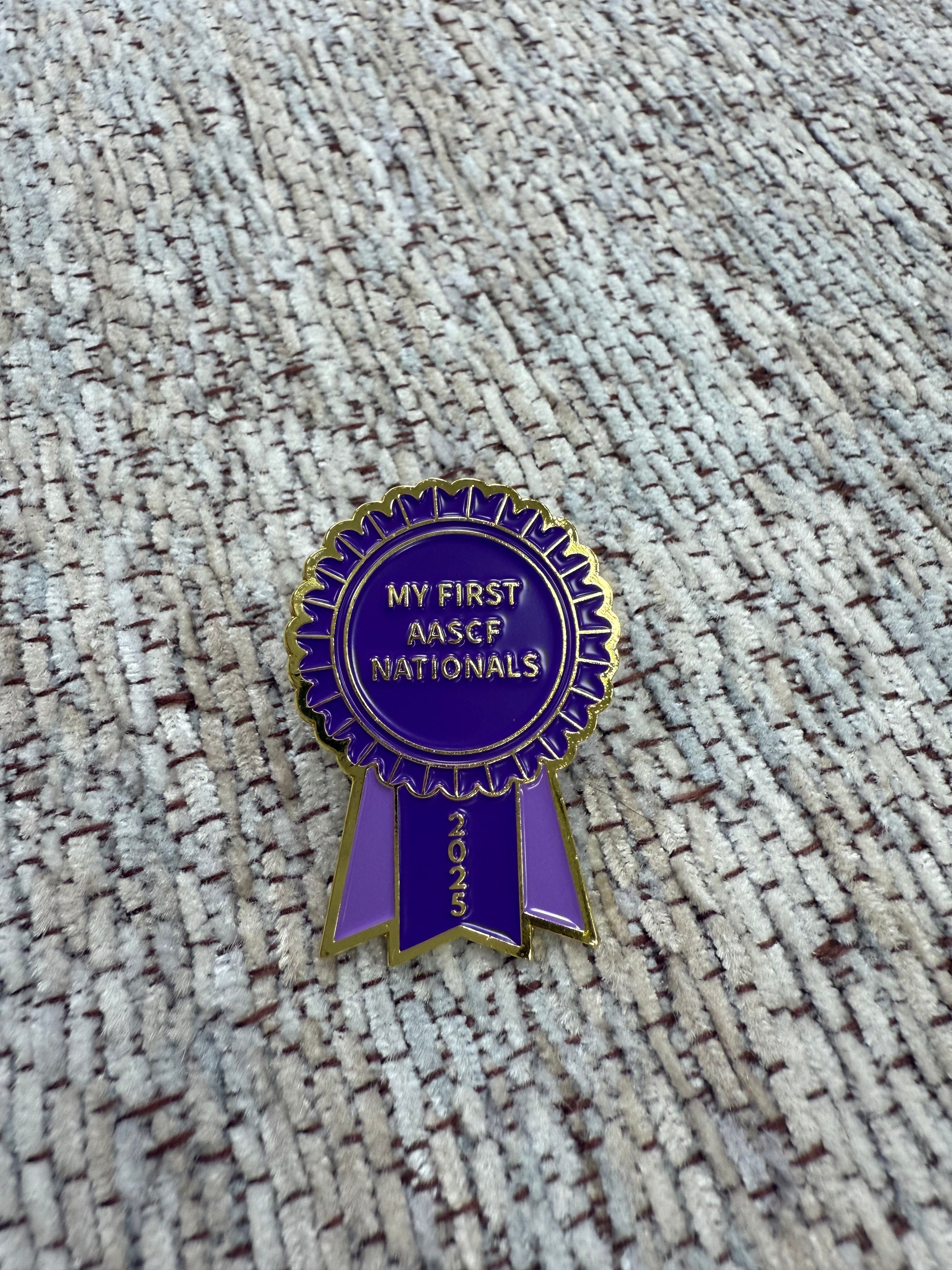 My First Nationals Pin – AASCF